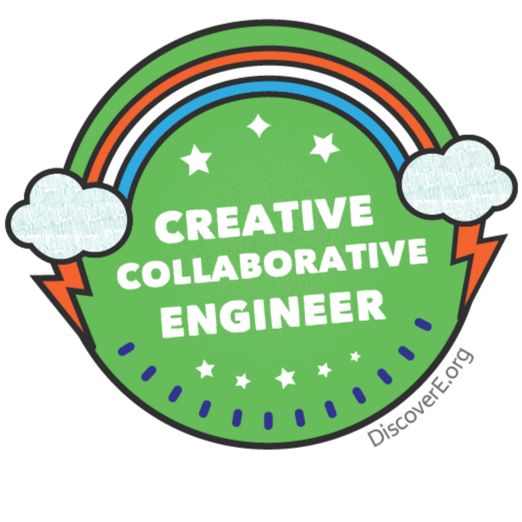 Creative Collaborative Engineer Sticker [Bulk Pack] – DiscoverE Store
