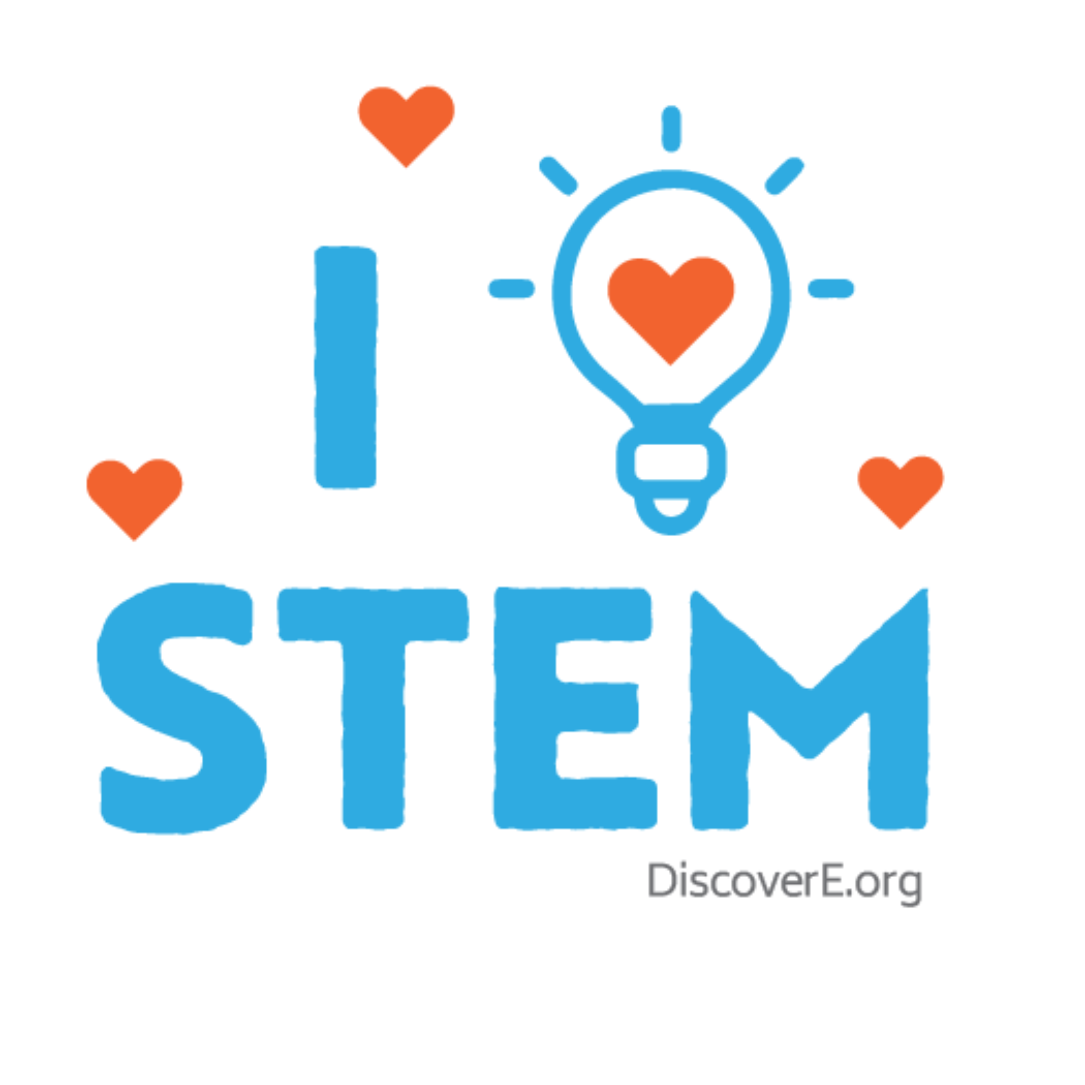 I (love) STEM Holographic Sticker [Bulk Pack] – DiscoverE Store